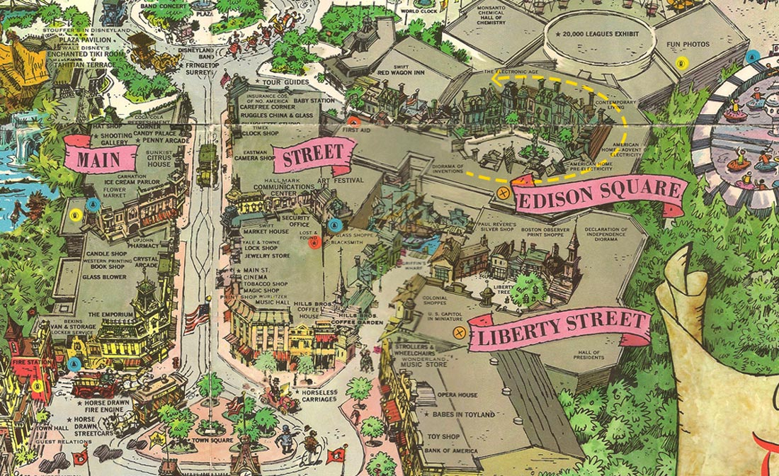 Disney Extinct Attractions: Liberty Street and Edison Square