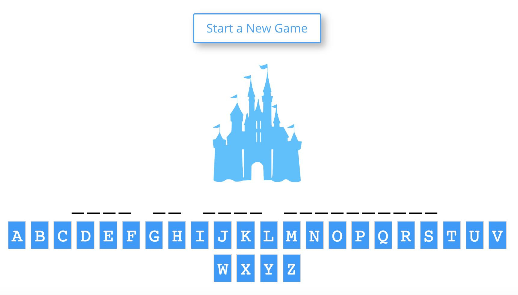 Disney Hangman – Disney Movie Edition