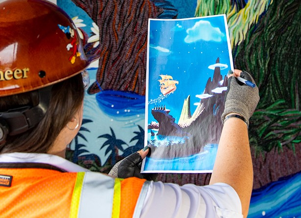 Disney Shares First Look at Mosaics Being Installed at Disney’s Riviera ...