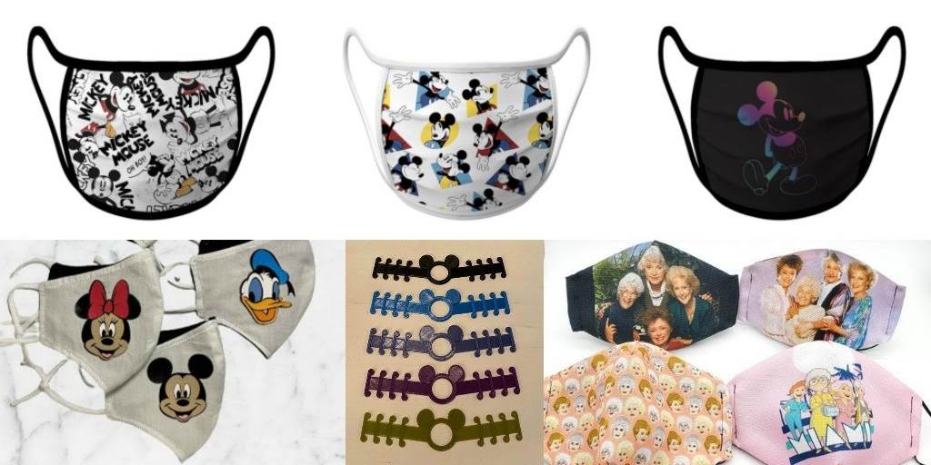 Fun Disney Face Masks from shopDisney and Etsy