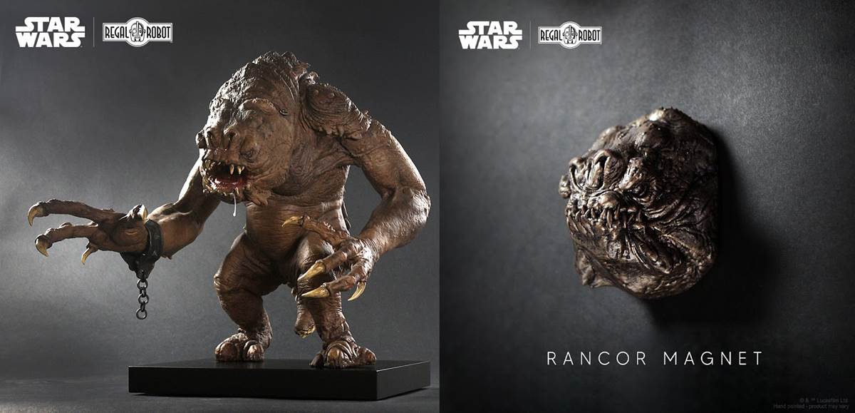 “Return of the Jedi” Full-Size Rancor Puppet Statue Replica and Rancor ...