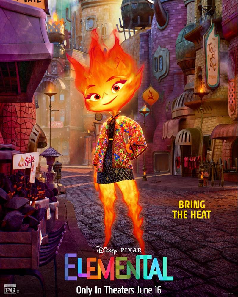 Pixar Animation Studios Unveils New Character Posters For “Elemental”