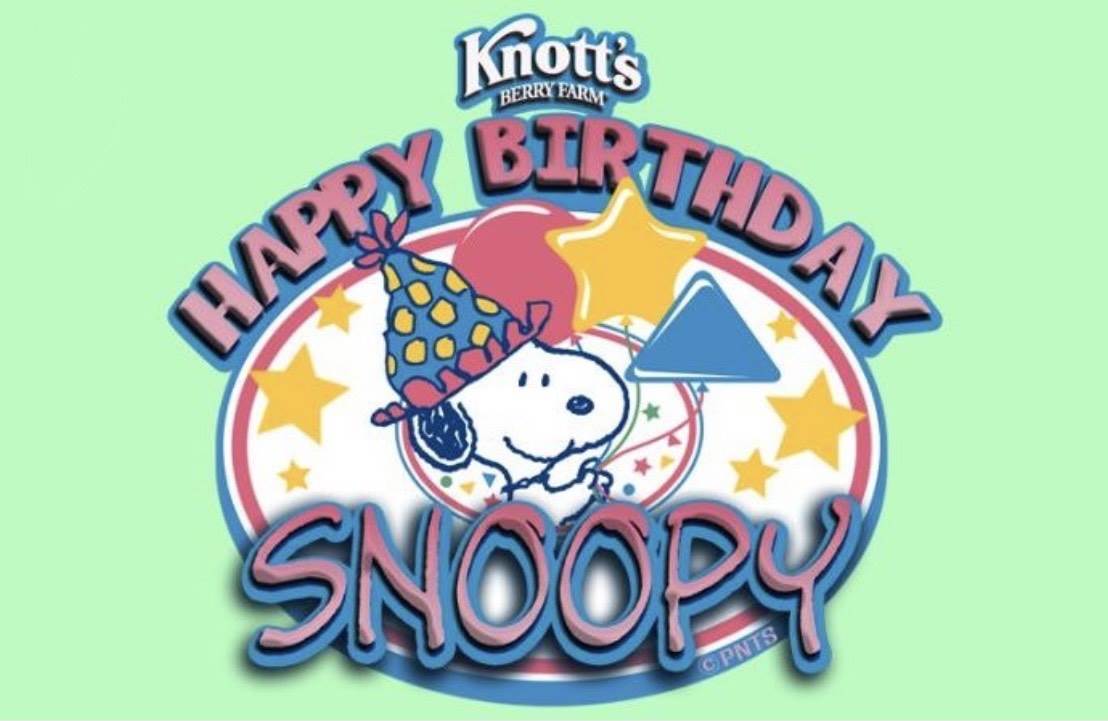 Knott’s Berry Farm Celebrating Snoopy’s Birthday on Thursday, August 10th