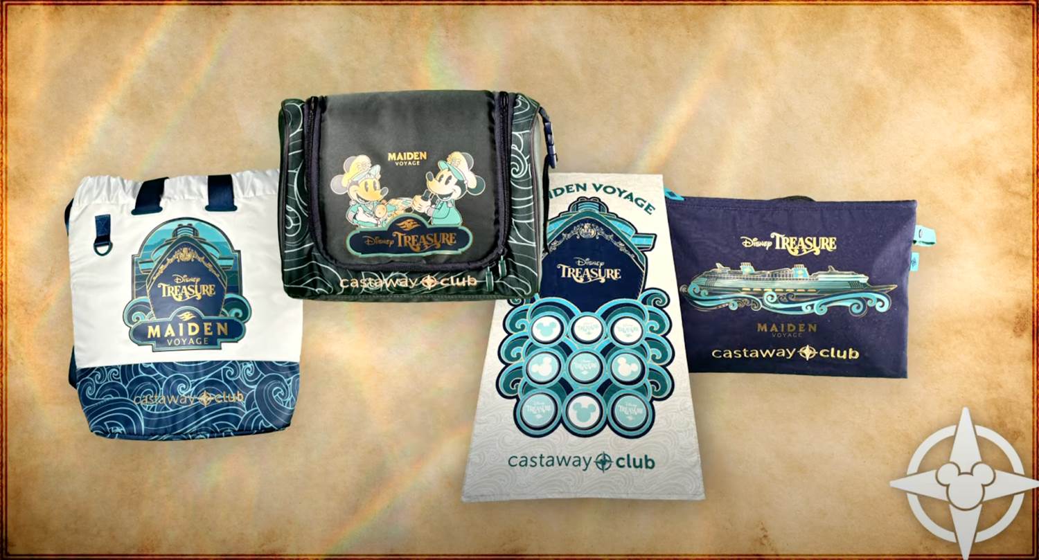 Castaway Club Member Gifts Revealed for Maiden Voyages of the Disney Treasure