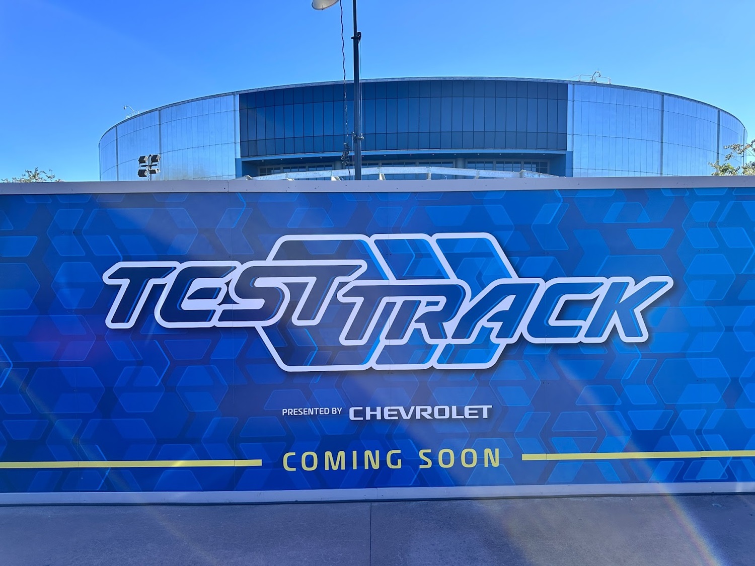 Photos: New Entrance Canopy Begins to Rise Outside Test Track at EPCOT