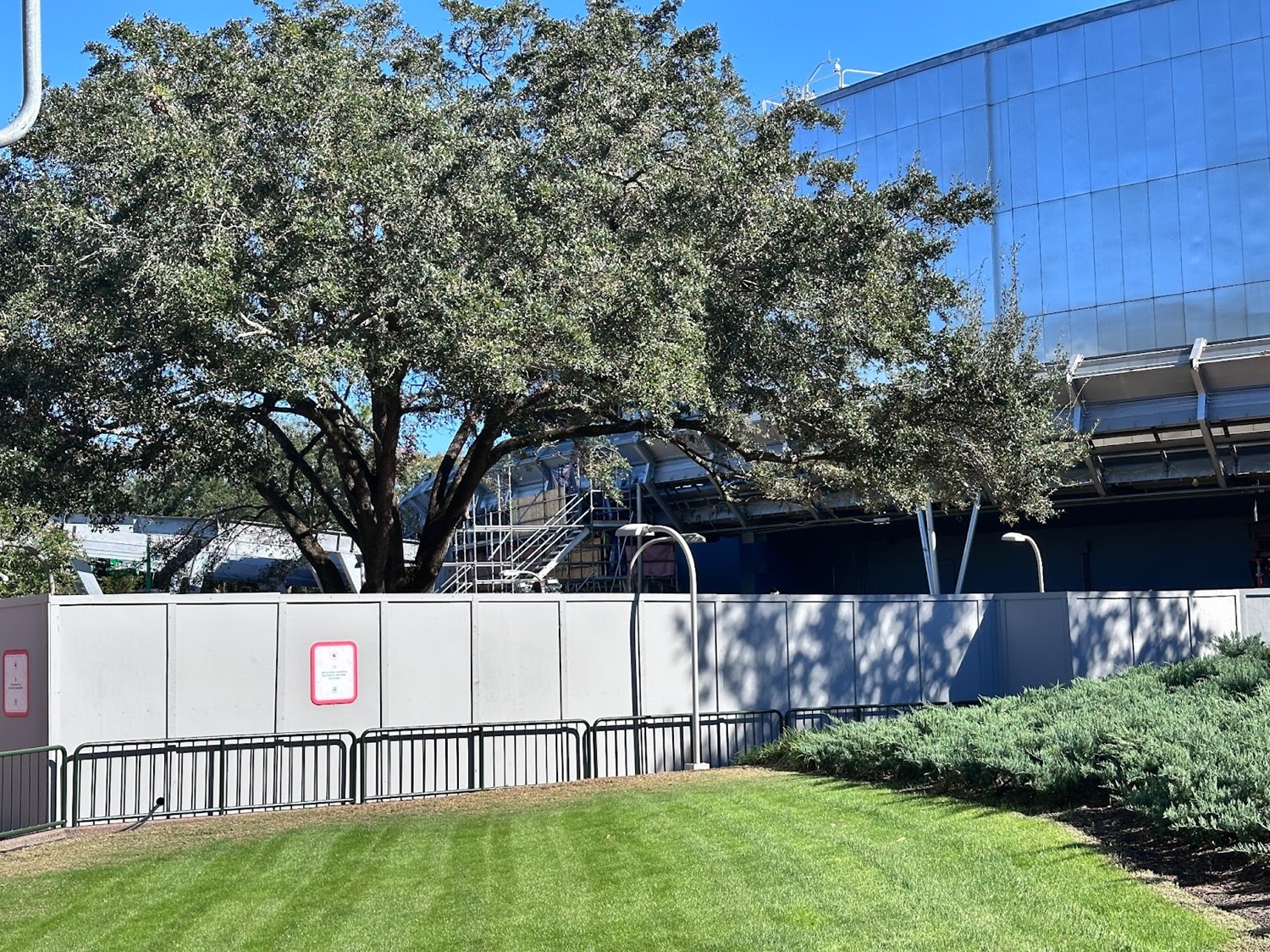 Photos: New Entrance Canopy Begins to Rise Outside Test Track at EPCOT