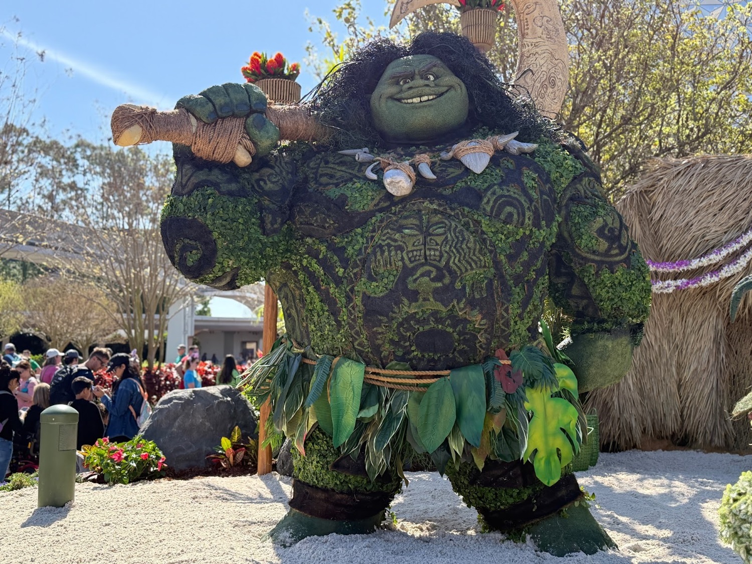 Photos: Impressive Moana Topiary Display Debuts at EPCOT for the International Flower & Garden ...
