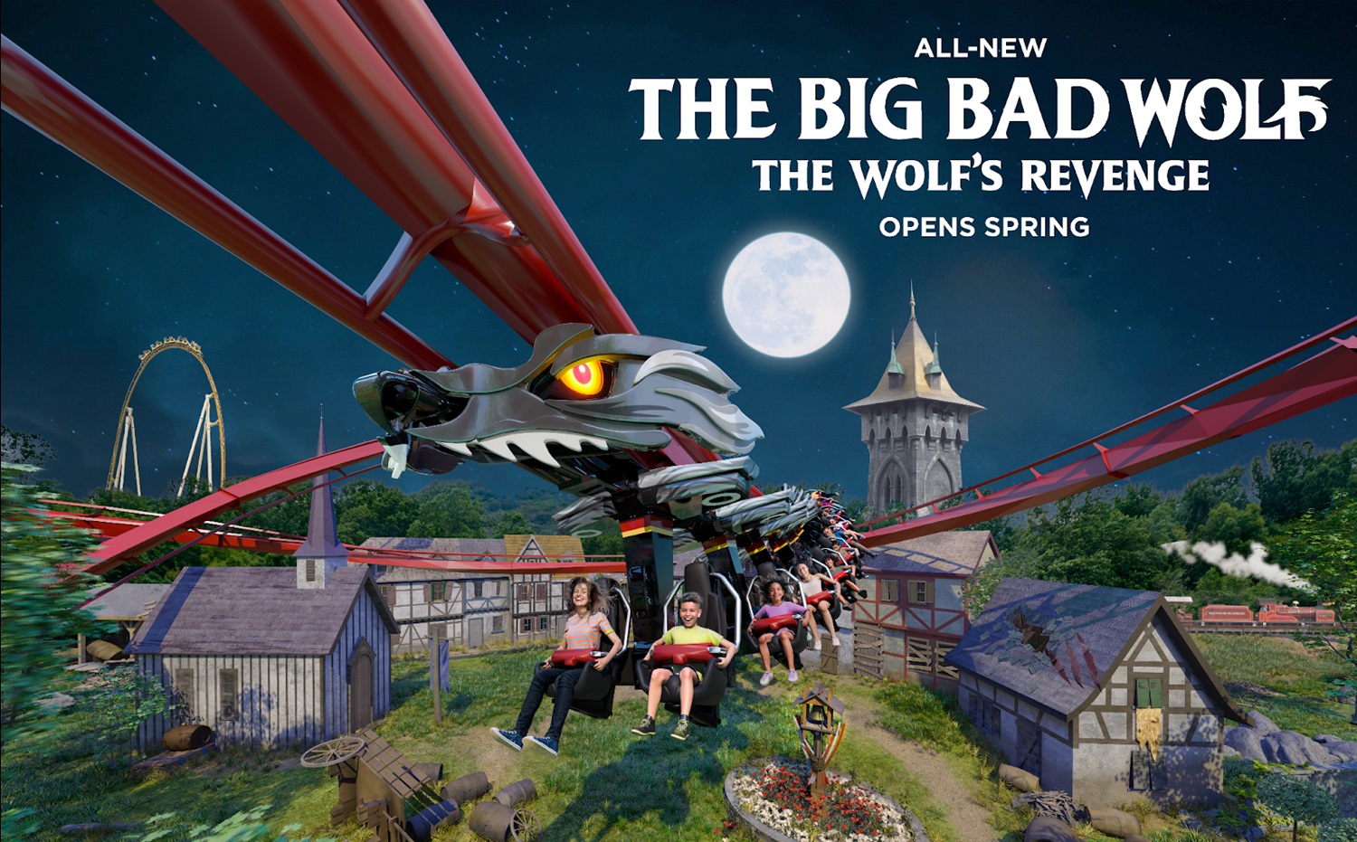 The Big Bad Wolf: The Wolf's Revenge Set to Open Next Month at Busch Gardens Williamsburg