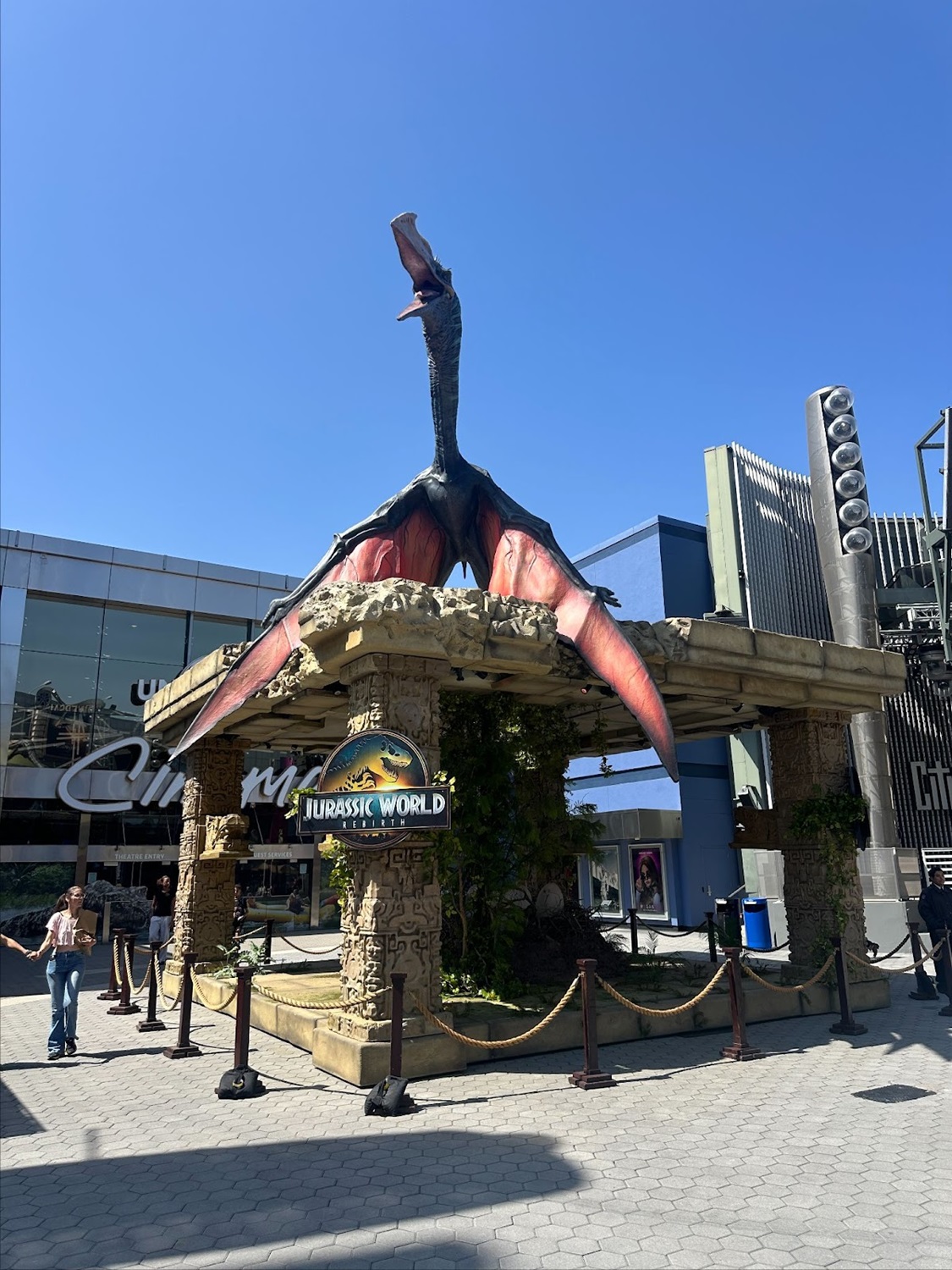 "Jurassic World Rebirth" Comes to Life with New Display at Universal Studios Hollywood's CityWalk