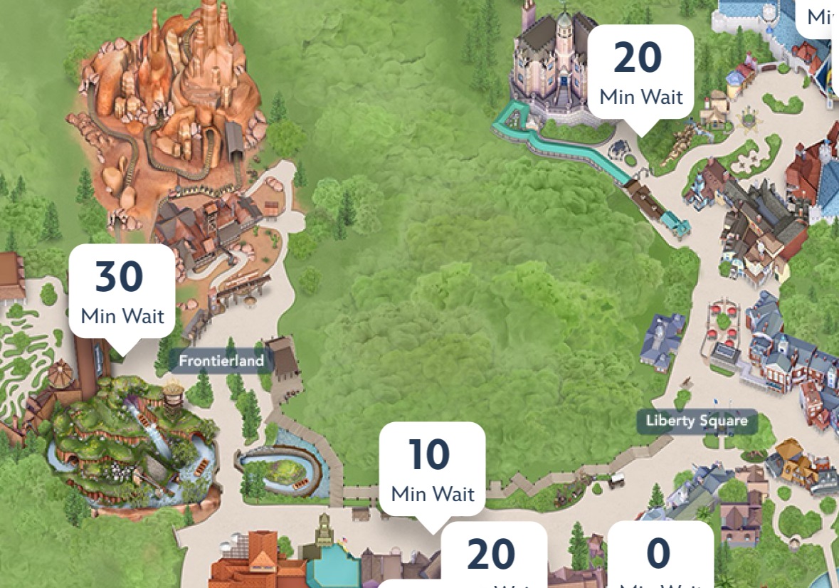Map and Apps Now Feature New Frontierland Changes Hours After Permanent ...
