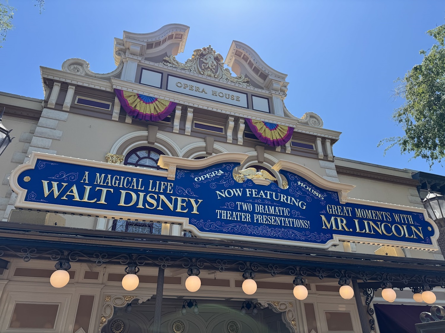 New Marquee Promising Two Experiences Installed at Disneyland's Opera House