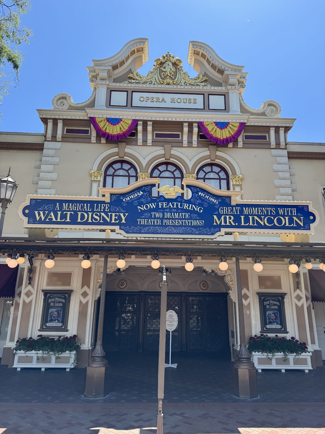 New Marquee Promising Two Experiences Installed at Disneyland's Opera House