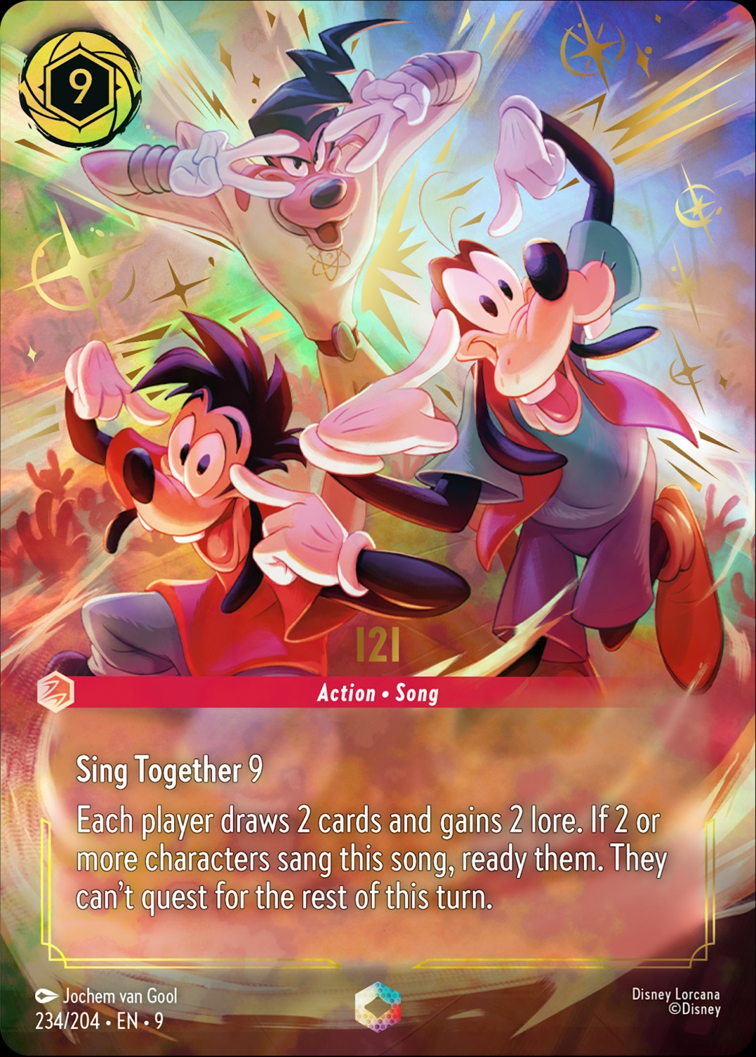 Disney Lorcana Reveals Powerline from A Goofy Movie Cards