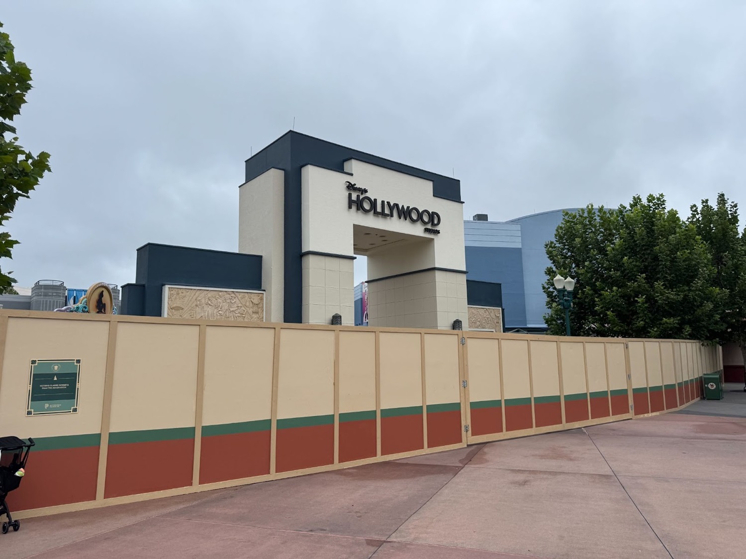 Disney's Hollywood Studios Archway Absorbed by Construction Walls