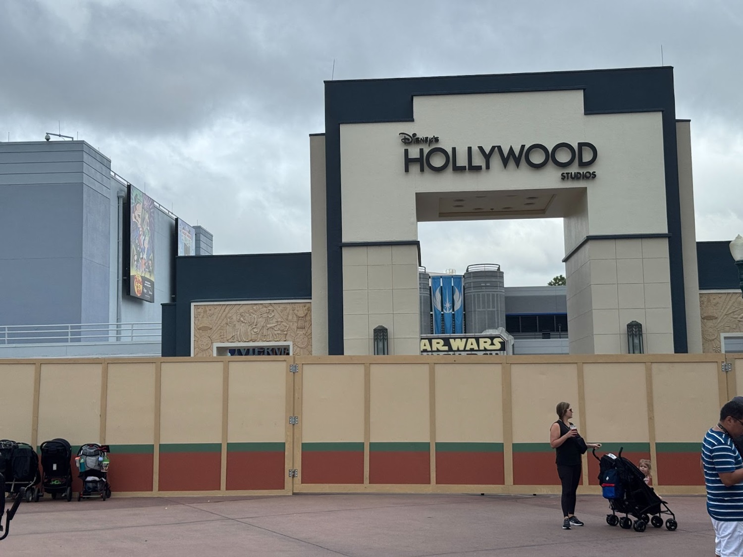 Disney's Hollywood Studios Archway Absorbed by Construction Walls