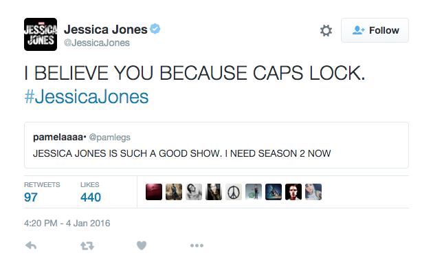 5 Reasons Why You Need to be Following @JessicaJones on Twitter ...