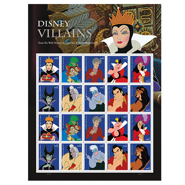 Disney Villains Bad To The Postage Stamp