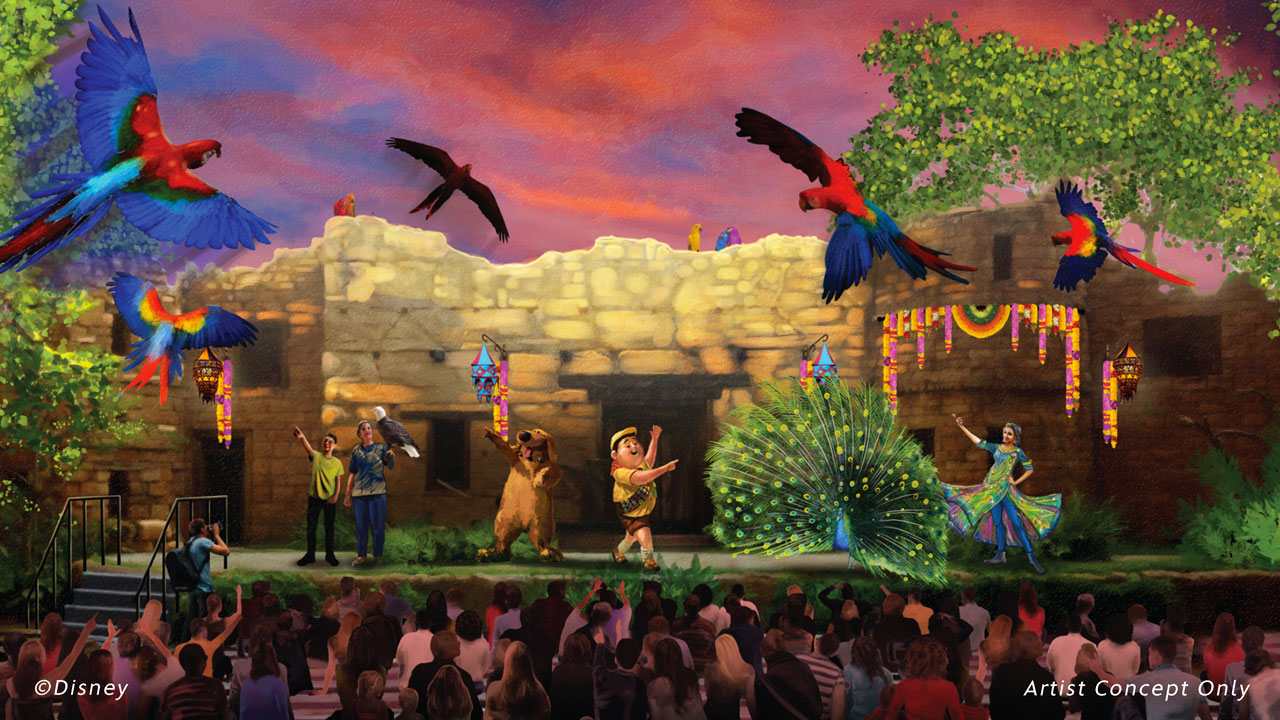 New Concept Art for UP! A Great Bird Adventure Show at Disney's Animal ...