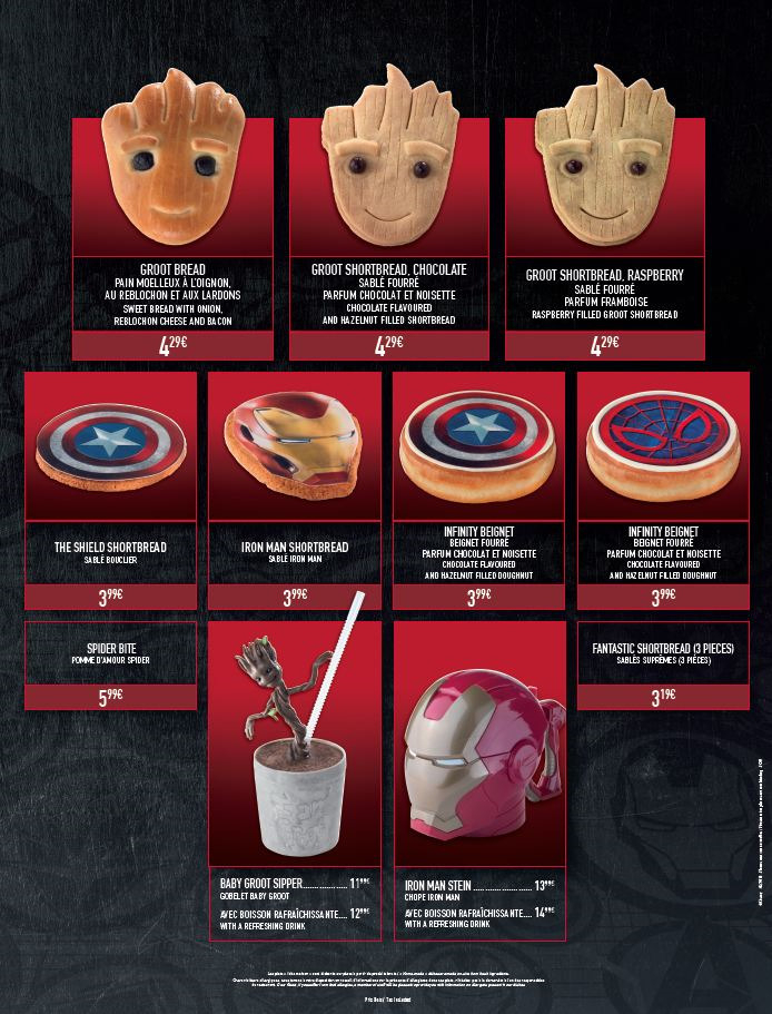 Disneyland Paris' Marvel Themed Food Offerings for Summer of Heroes