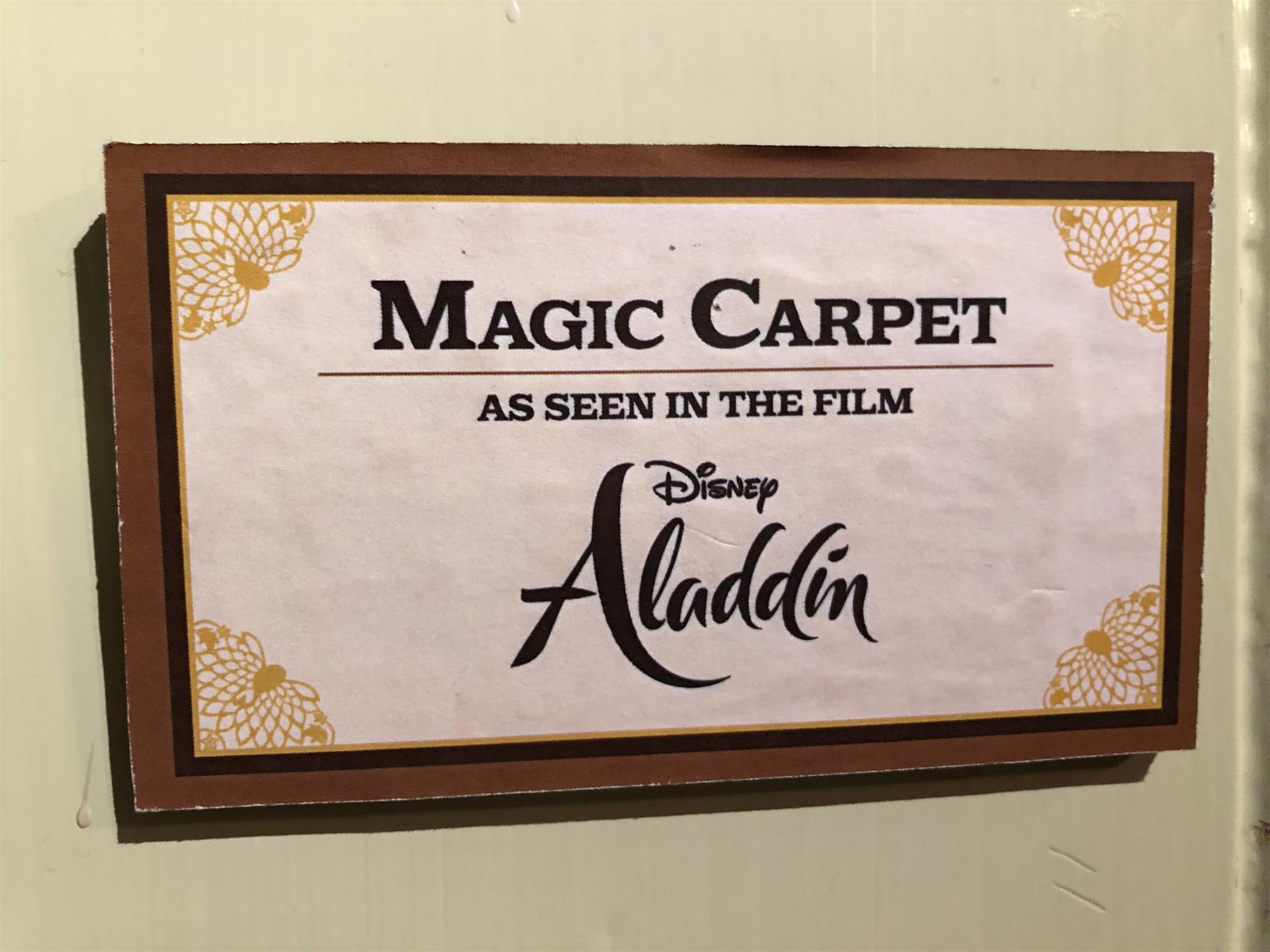 Video: "Aladdin" Sneak Peek Arrives at Disneyland's with Props ...