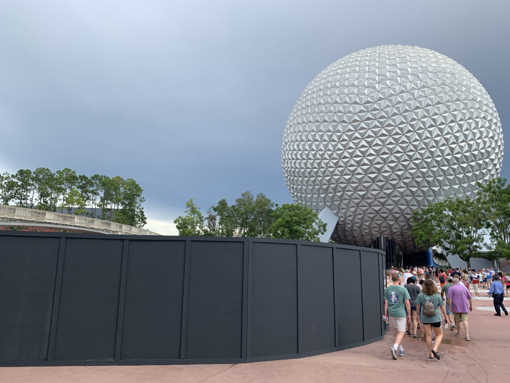 Epcot Construction Update (AKA "The Walls of Epcot") - LaughingPlace.com