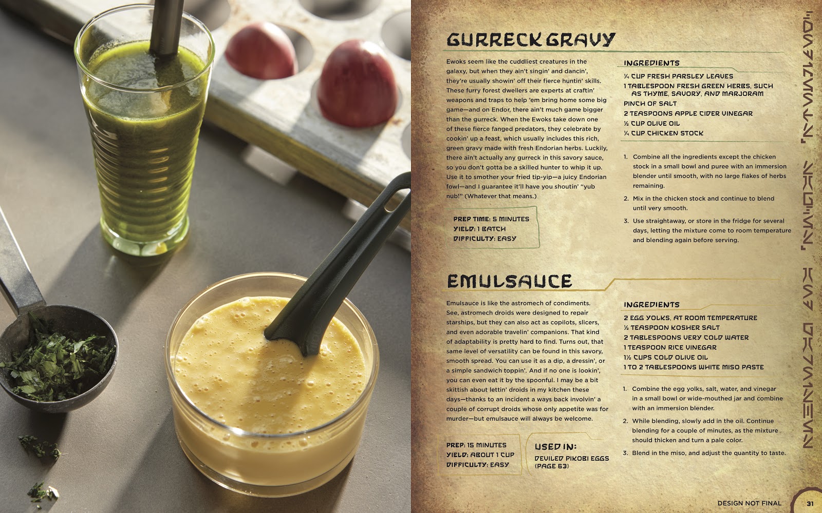 Cover Art, Some Recipes Revealed from "Star Wars: Galaxy's Edge: The ...