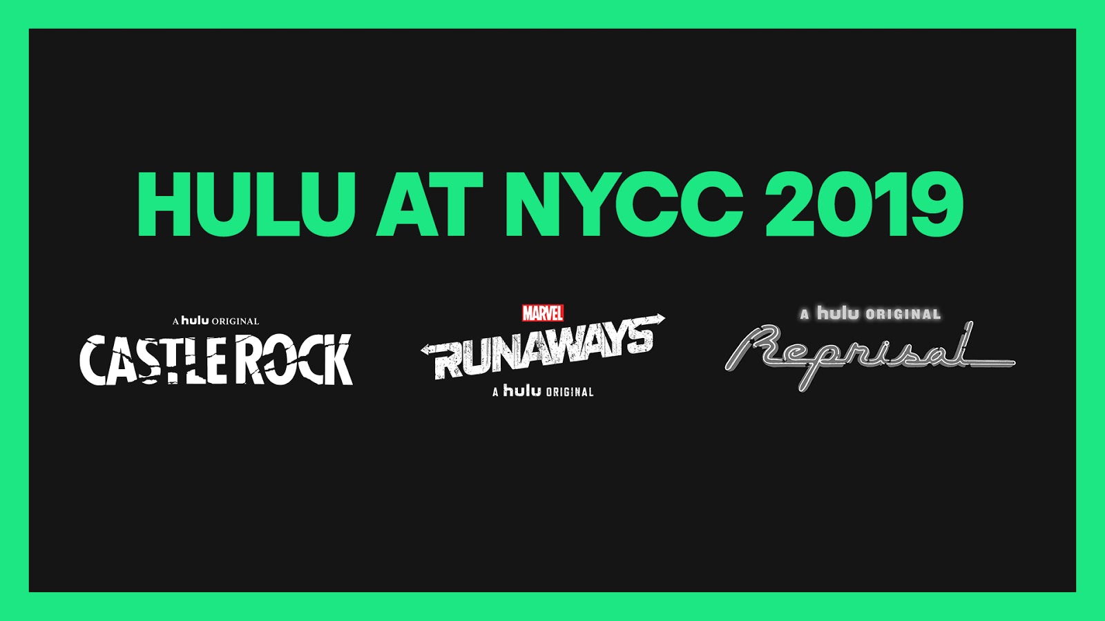Hulu Originals Panels Announced for New York Comic-Con 2019