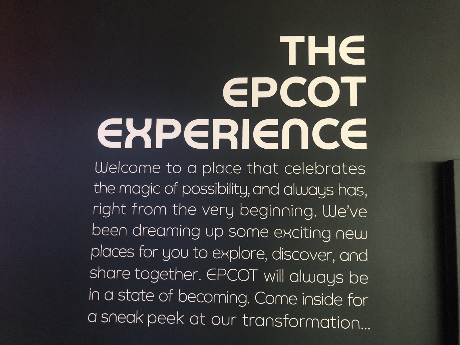 Take a Look Inside the Epcot Preview Center Opening to the Public ...