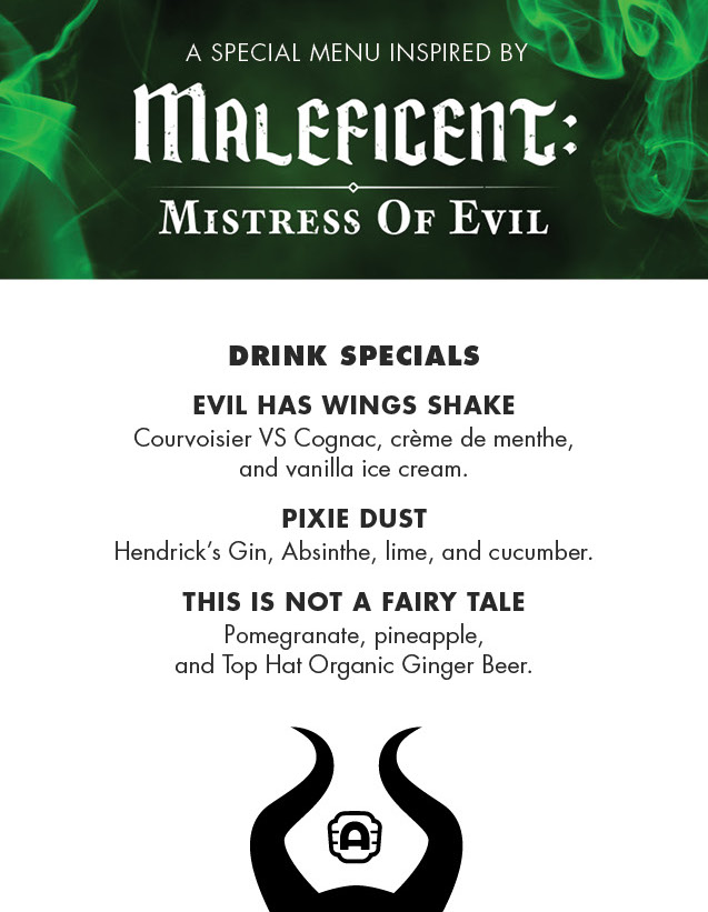 Alamo Drafthouse Cinema Reveals "Maleficent: Mistress of Evil" Drink ...