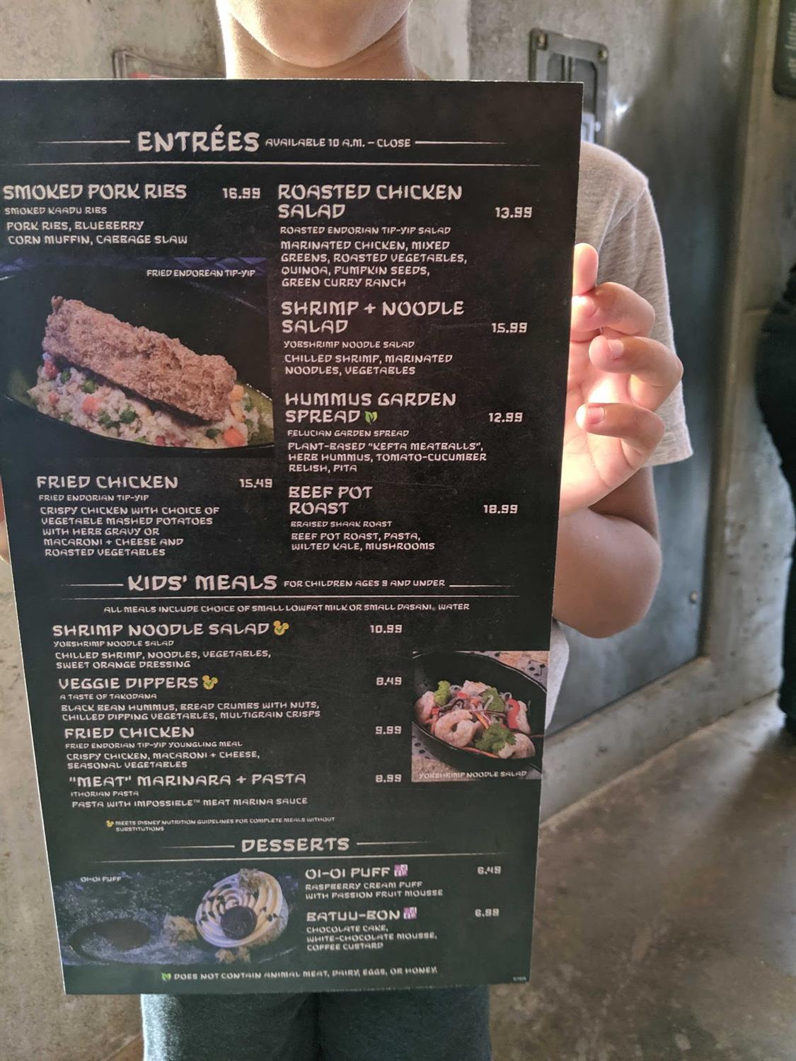 Docking Bay 7 Food and Cargo Menu at Disney's Hollywood Studios ...