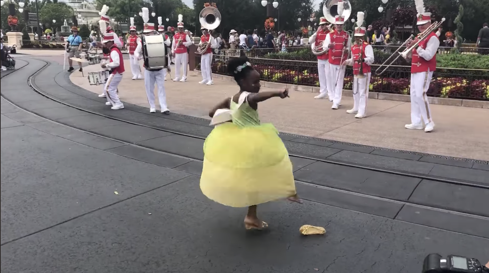 Young Princess Tiana Shows Off Impressive Dance Skills at Magic Kingdom