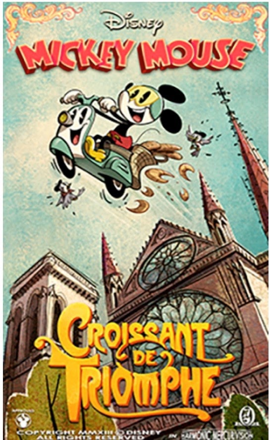 New Mickey Shorts Poster "Croissant De Triomphe" Unveiled for Mickey ...
