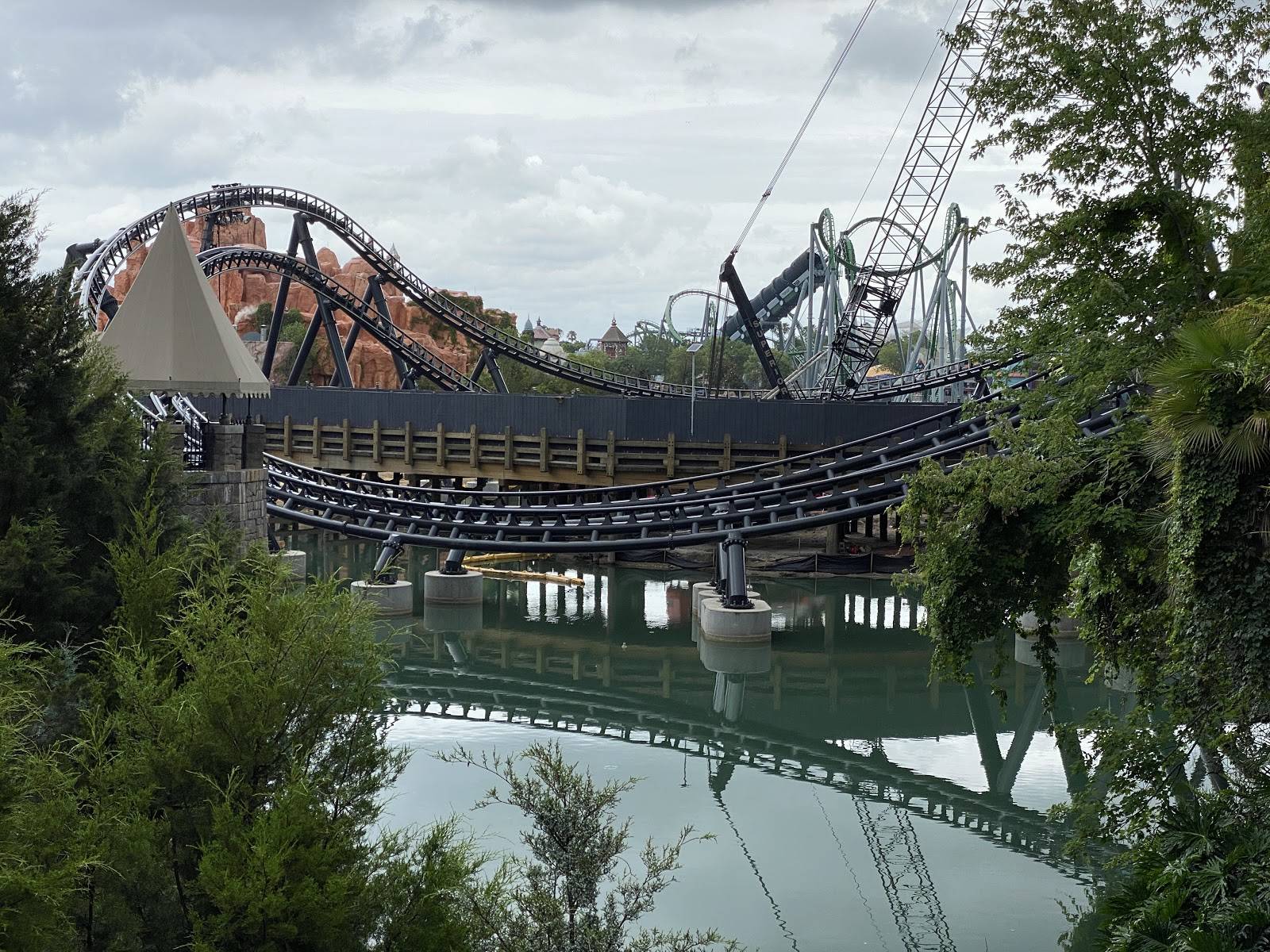 Construction Update: Jurassic Park Coaster at Universal Orlando Islands ...