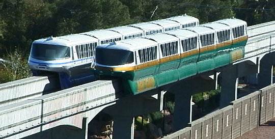 Disneyland Monorail Crash