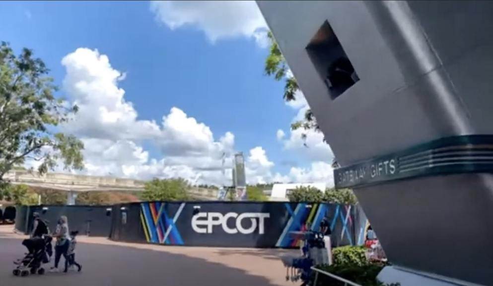 Disney Adds New Signage to EPCOT Shops Under Spaceship Earth