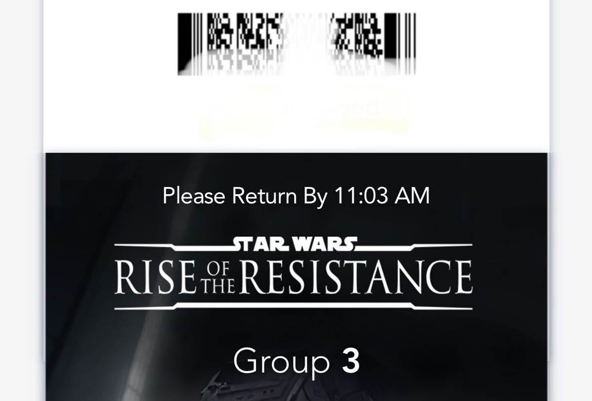 Star Wars: Rise of the Resistance at WDW Now Using Scannable Barcodes ...