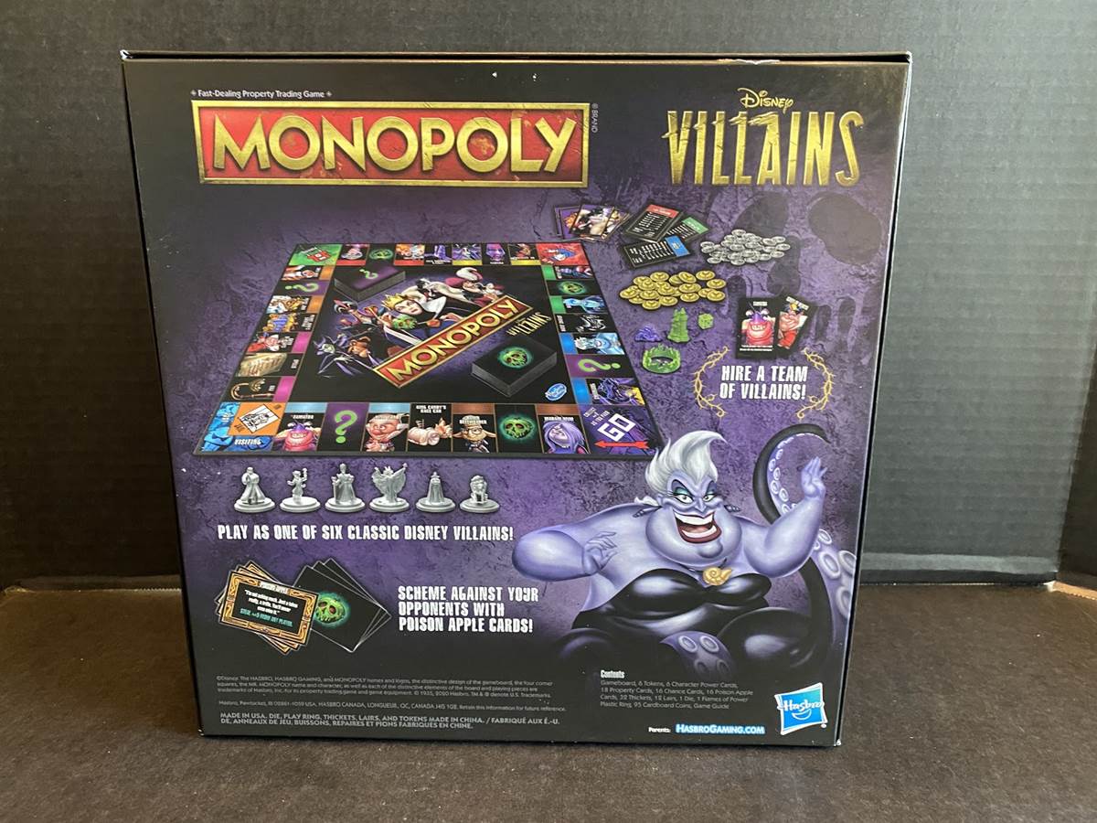 Game Review: Disney Villains Monopoly by Hasbro Themes Every Aspect of ...