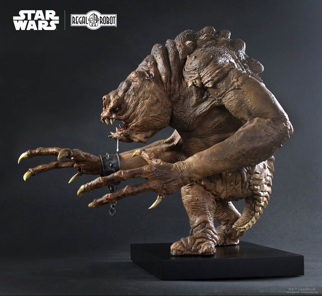 "Return of the Jedi" Full-Size Rancor Puppet Statue Replica and Rancor ...