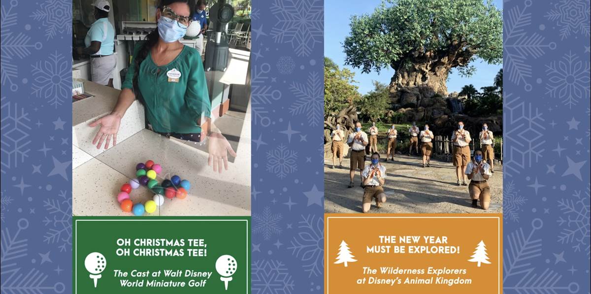 Walt Disney World Cast Members Wish Disney Fans Happy Holidays with ...