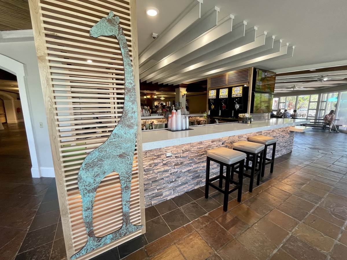 Photos - Take a Look at the New Giraffe Bar at Busch Gardens Tampa Bay ...