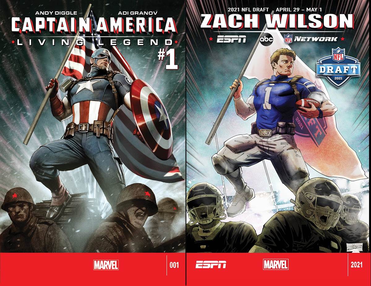 ESPN and Marvel Create Custom Comic Book Covers For 2021 NFL Draft ...