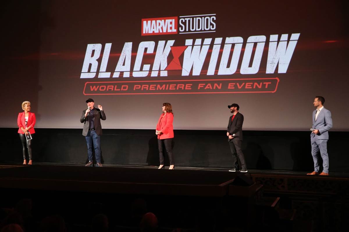 Stars and Disney Executives Turn Out for "Black Widow" Fan Event ...