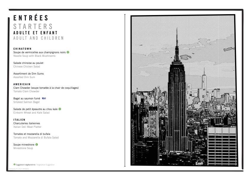 Disneyland Paris Shares Menus for Disney's Hotel New York - The Art of ...