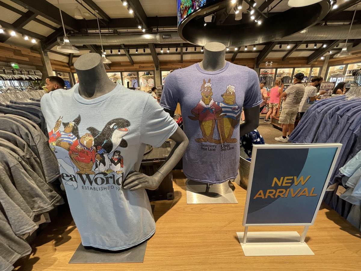 New Retro Merchandise Featuring Classic Characters Appears at SeaWorld ...
