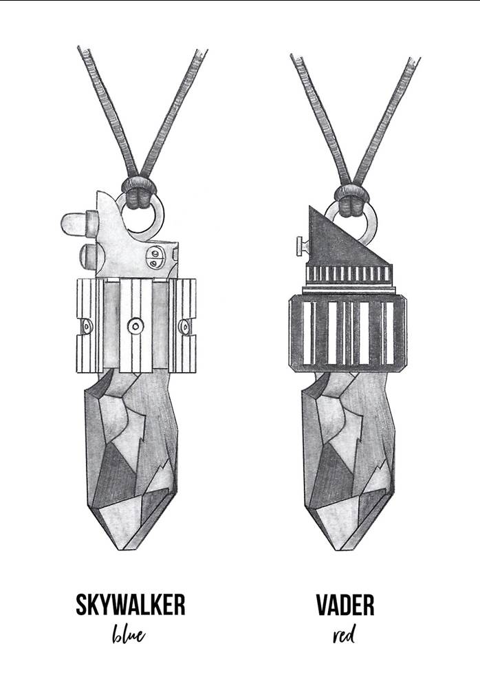 Luke and Leia Lightsaber Now Part of Star Wars X RockLove Kyber Crystal ...