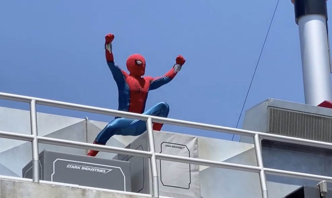 Video - Spider-Man Soars Through the Skies of Avengers Campus ...