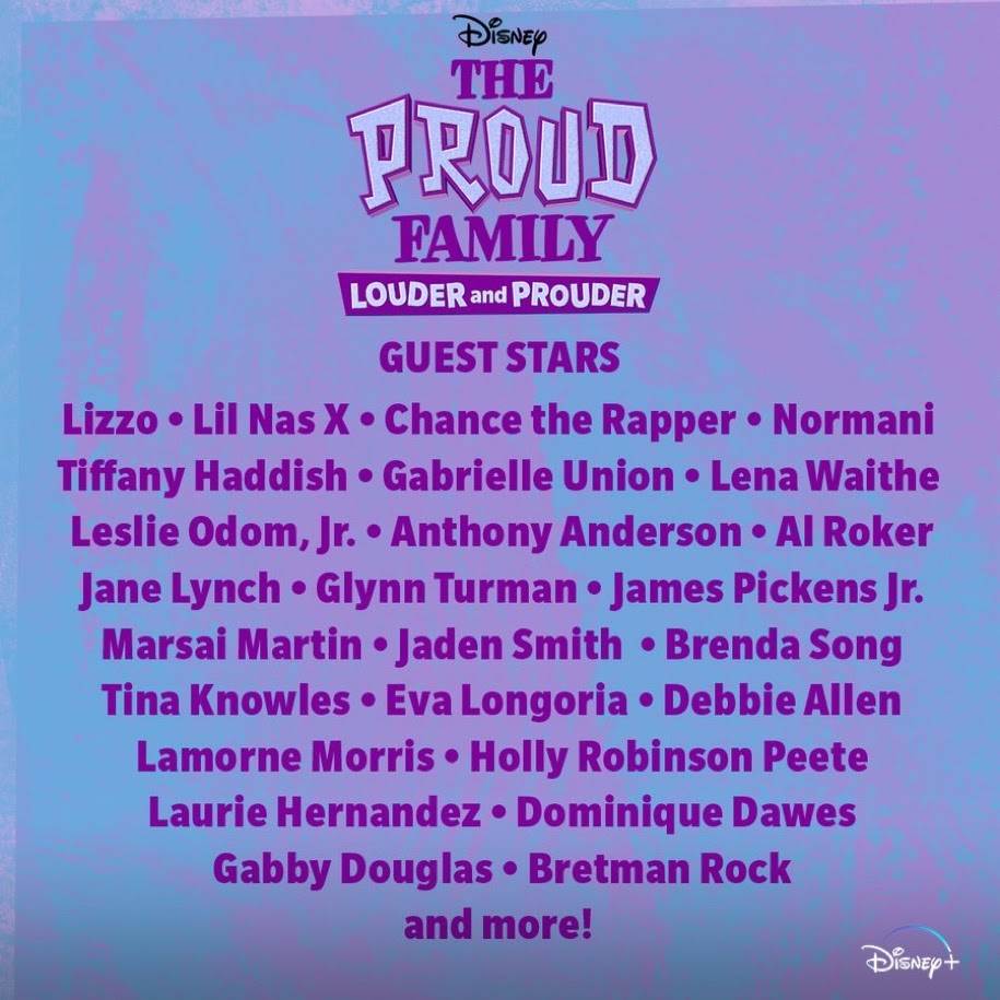 “The Proud Family: Louder and Prouder” Voice Cast Released, Including ...