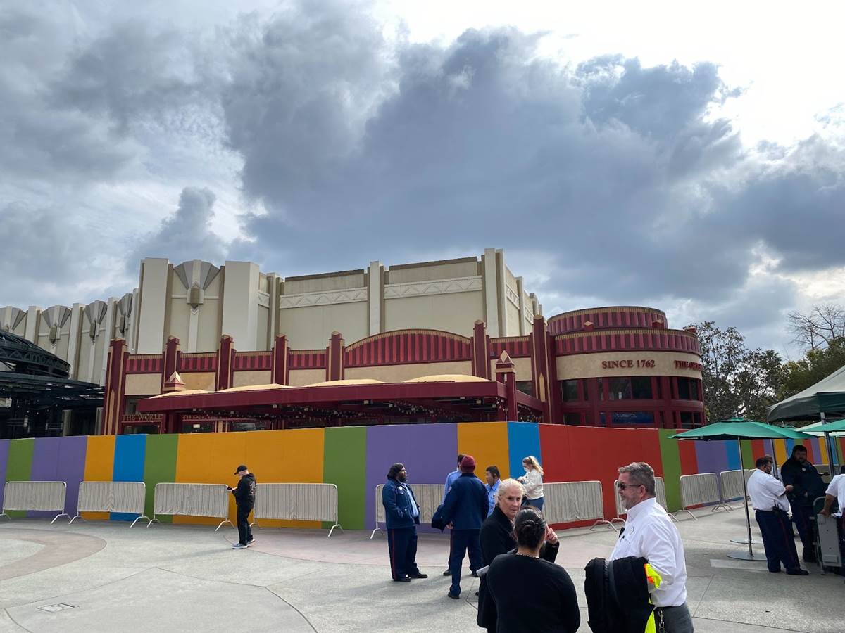 Construction Walls Up Around Former AMC Building in Downtown Disney ...