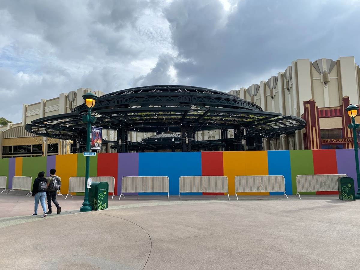 Construction Walls Up Around Former AMC Building in Downtown Disney ...