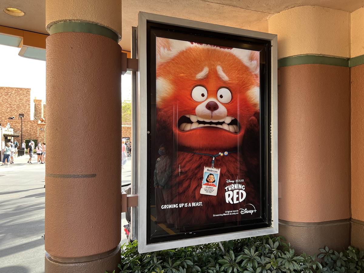 Extended Preview of “Turning Red” Now Playing On Big Screen Of “Walt ...